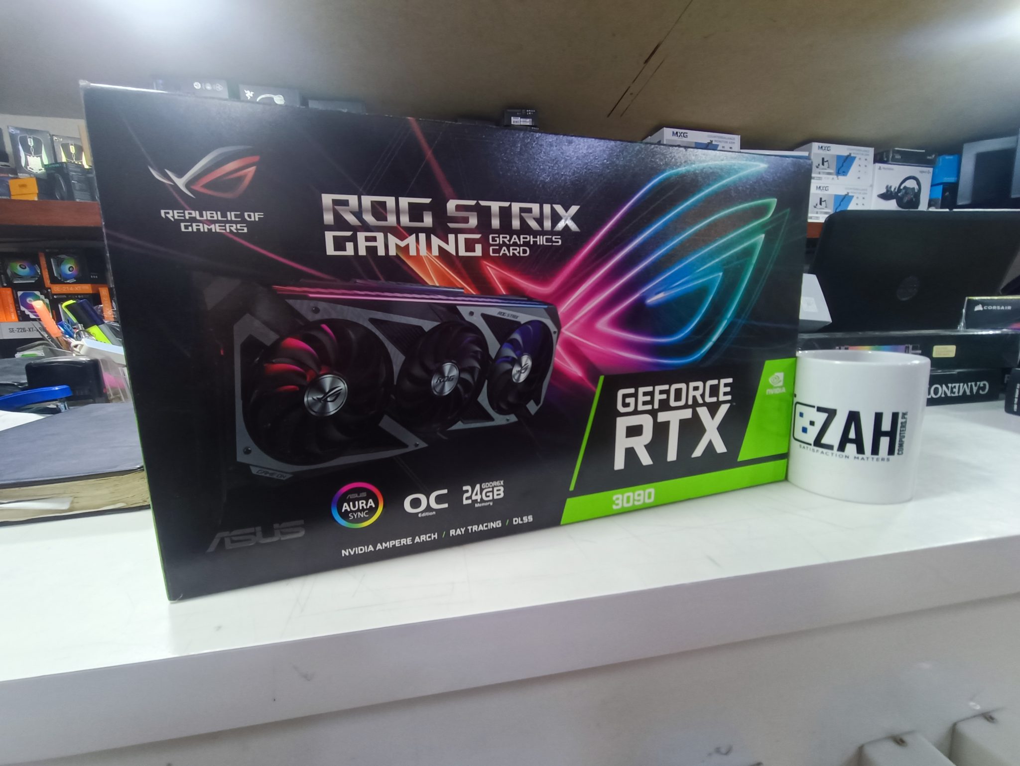 ASUS ROG Strix GeForce RTX 3090 OC 24GB GDDR6X PCI Express 4.0 SLI ...